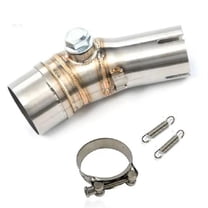 Exhaust System Middle Link Pipe Motorcycle 51mm Muffler Slip On For ...