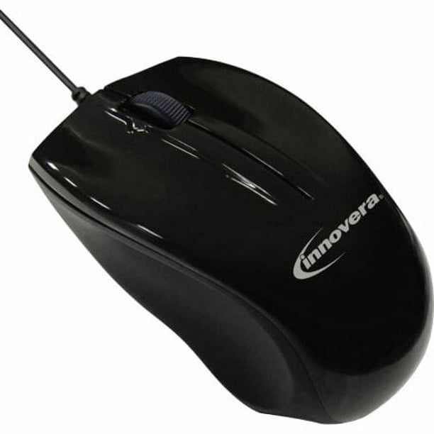 Mid-Size Optical Mouse, 3 Buttons, Black, Blister Card - Walmart ...