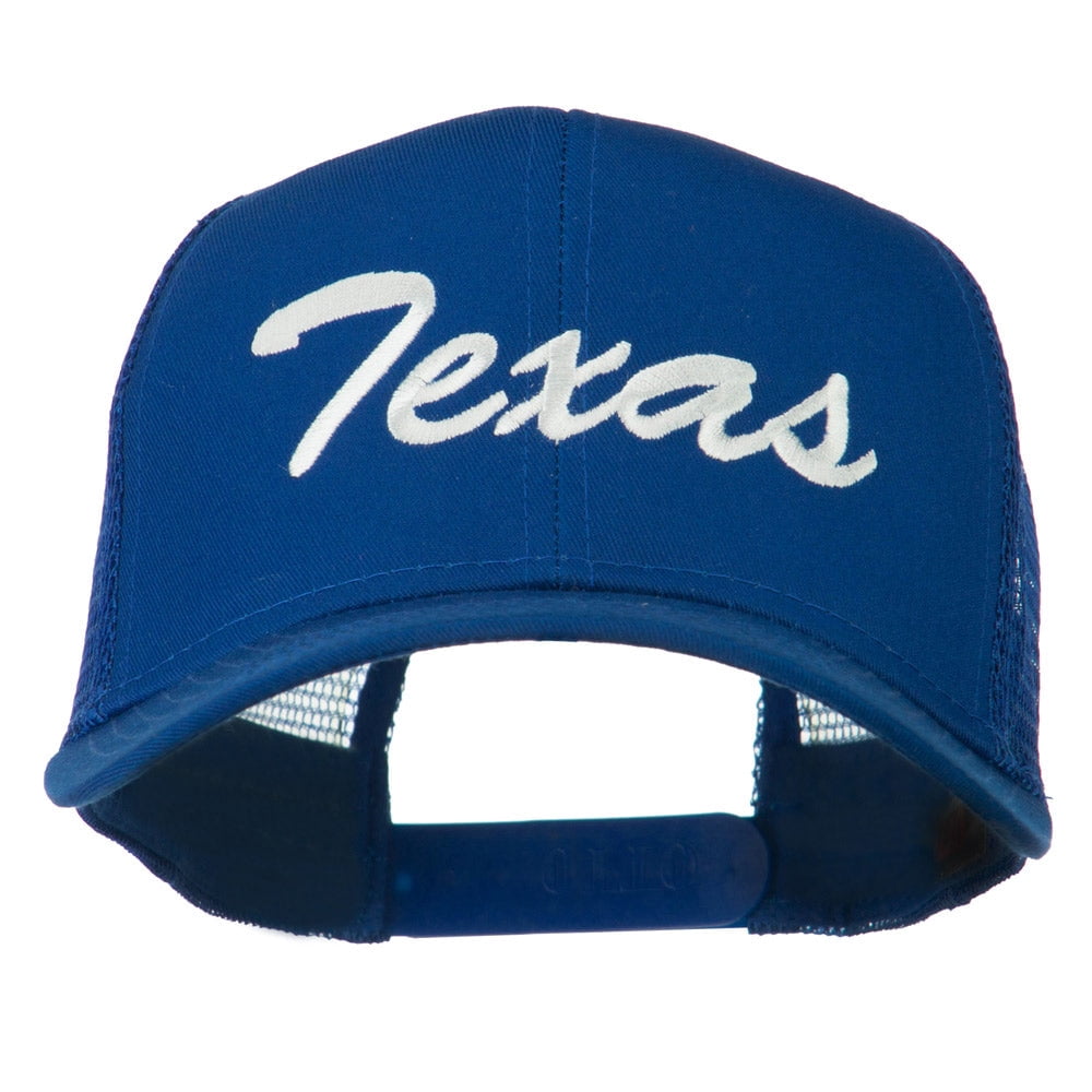 Mid States Texas Embroidered Mesh Back Cap - Royal OSFM - Walmart.com
