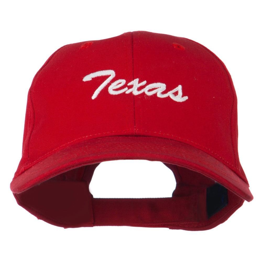 Mid States Texas Embroidered Mid Profile Cap - Red OSFM - Walmart.com