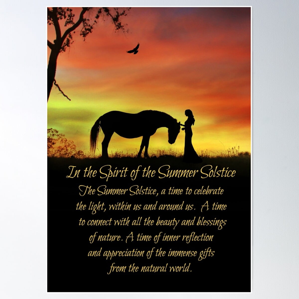 Mid Summer'S Eve Litha Summer Solstice Horse In The Spirit Of The ...