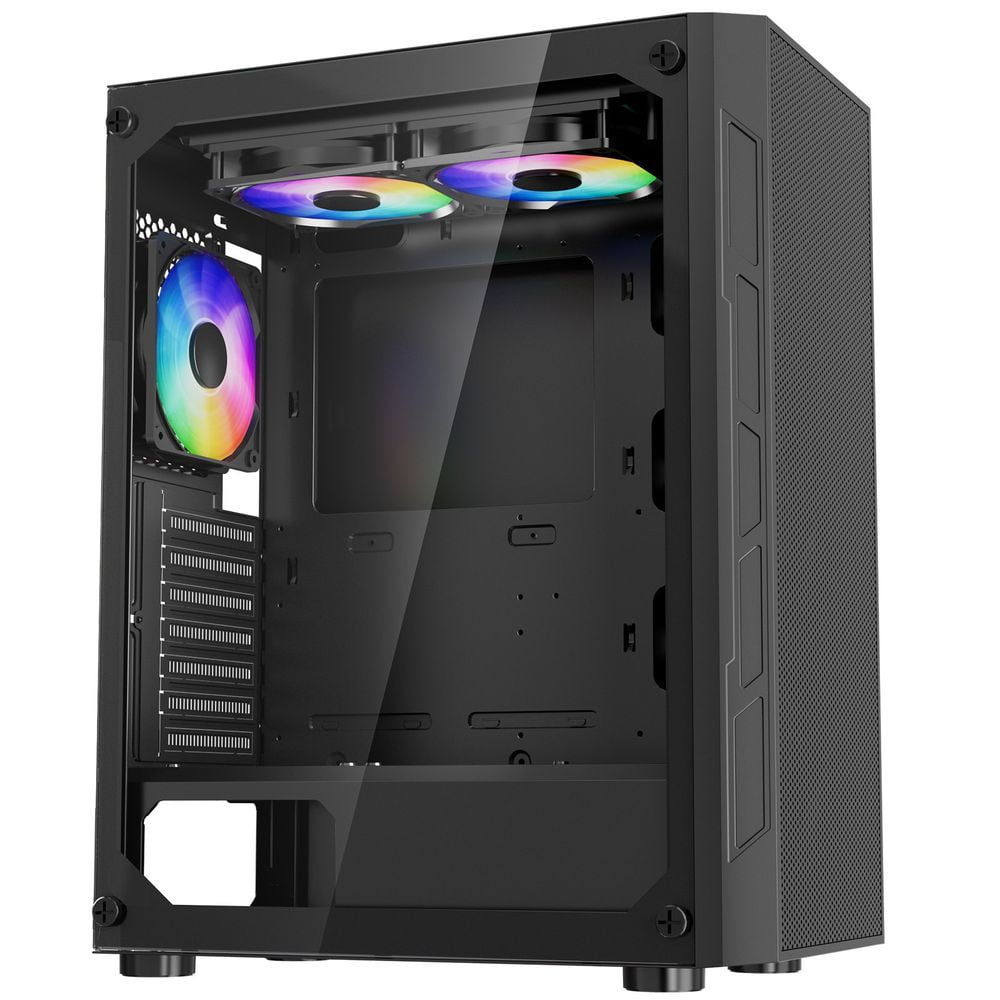 Mid-Tower PC Gaming Case Computer Case 3 x 120 mm ARGB Fans for ATX ...