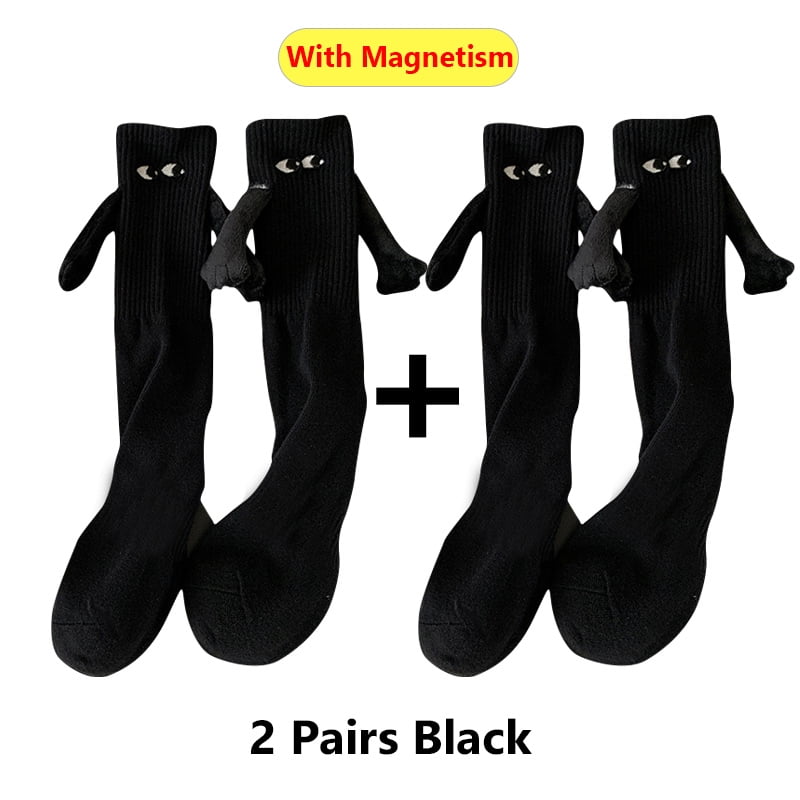 Mid Tube Socks 3d Hand In Hand Club Couple Socks With Magnet Creative ...