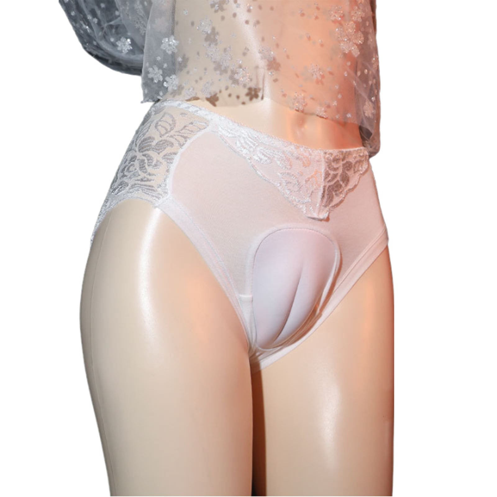 Mid Waist Briefs Underwear for Women Lace See Through Panty Plus Size Stretch Comfy Underpant Panties XX Large Pink Walmart