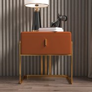 Modrest Dustin Modern Walnut Nightstand - Walmart.com