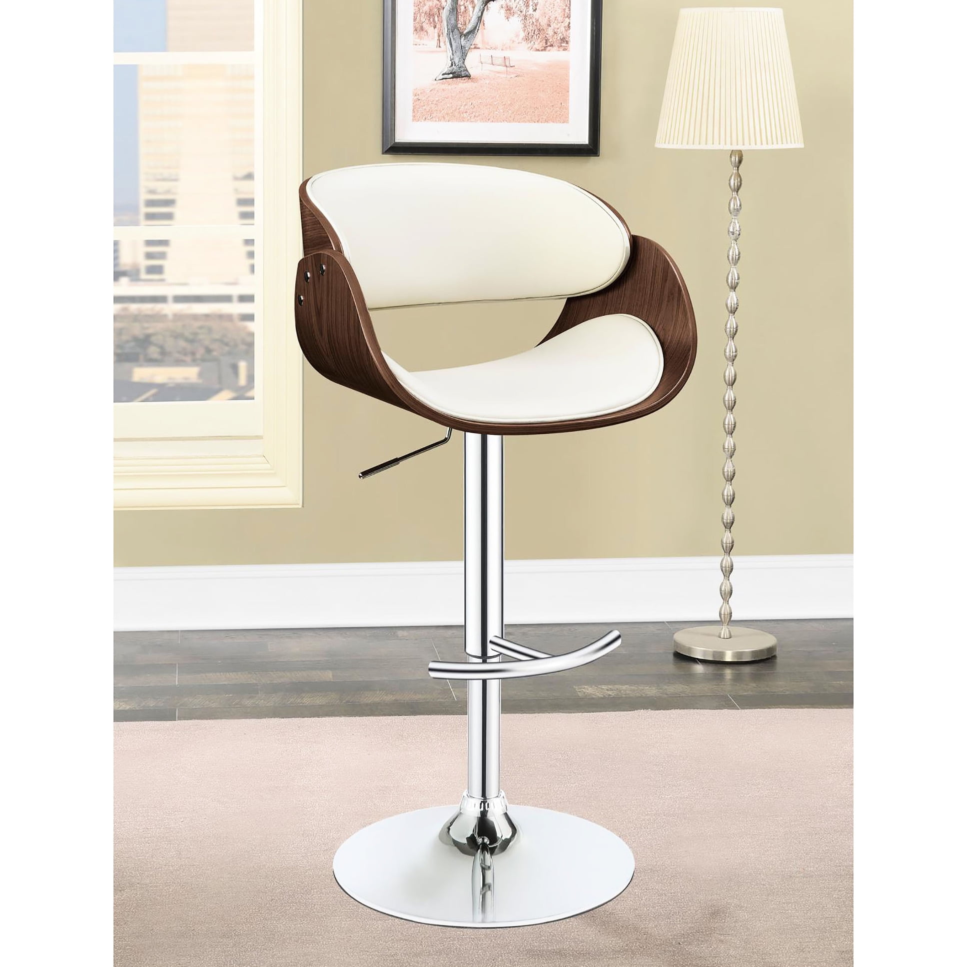Mid-century Modern Adjustable Stool In And , Enhances Ambiance Of Home ...