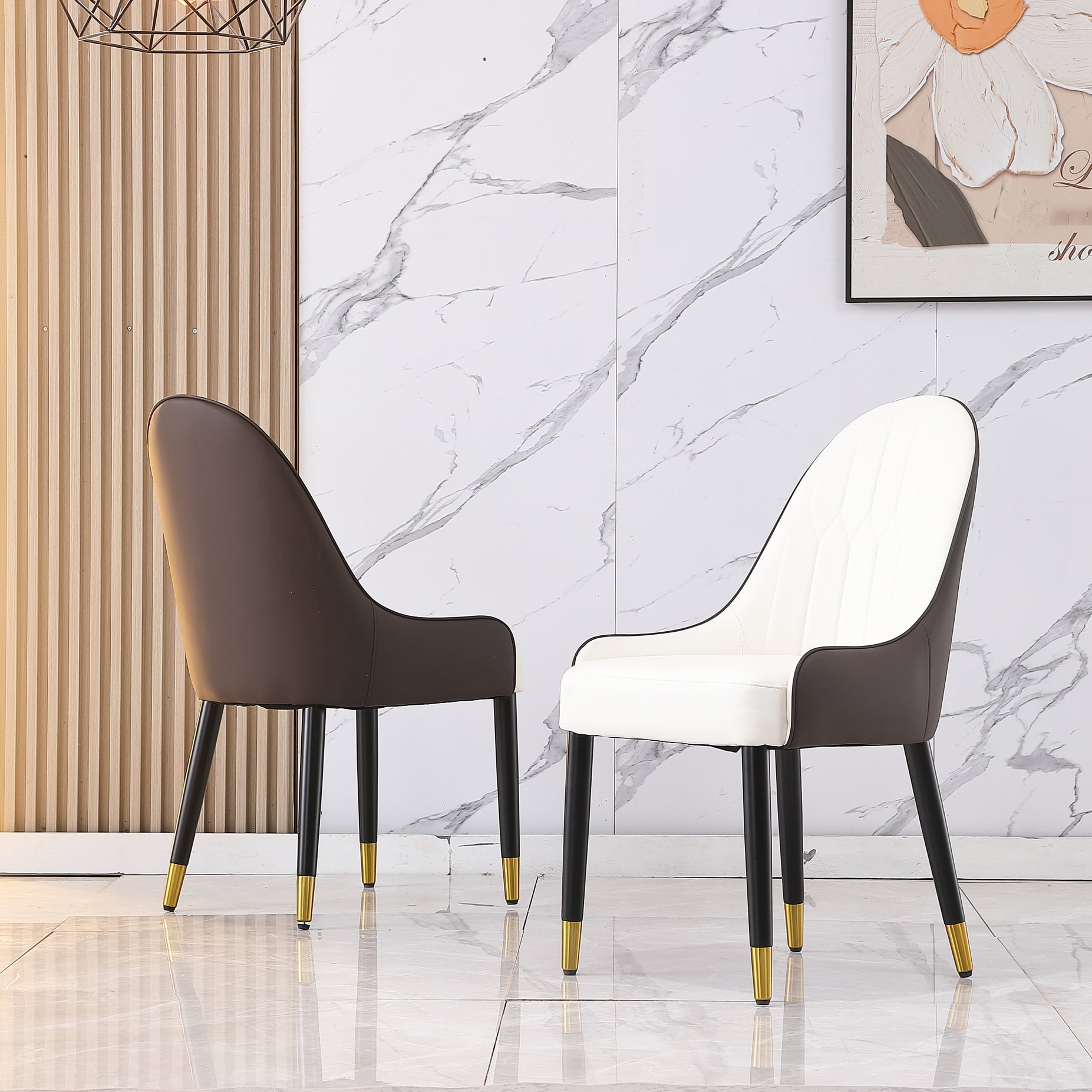 Mid - century Modern Chair / PU Leather, Stable and Versatile ...