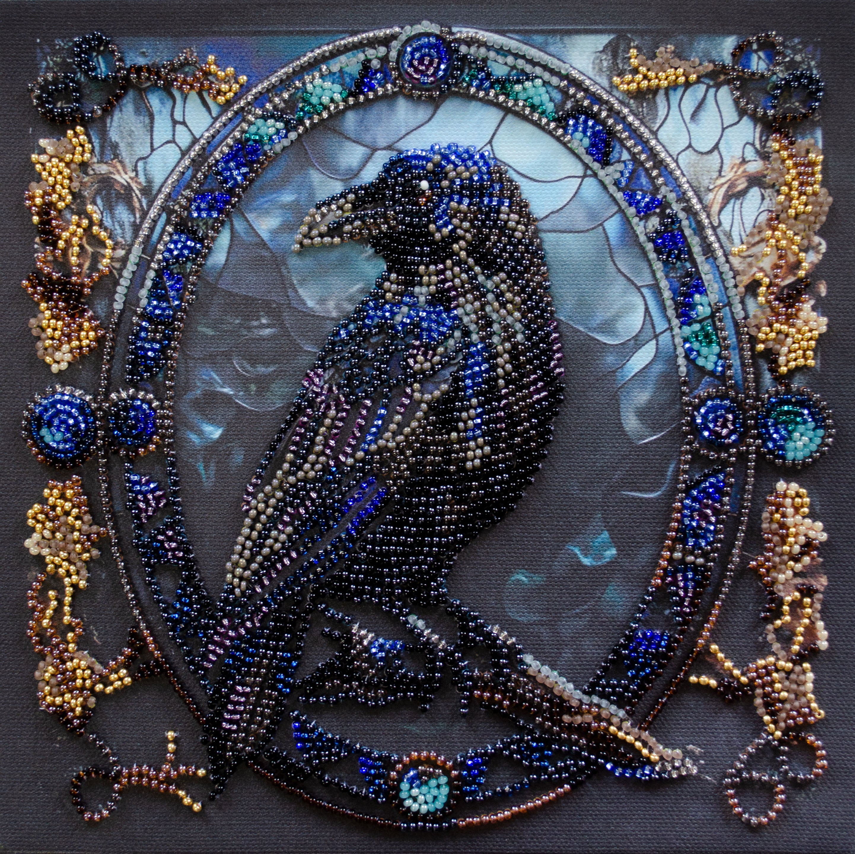 Mid-sized bead embroidery kit - Shade of night - Walmart.com