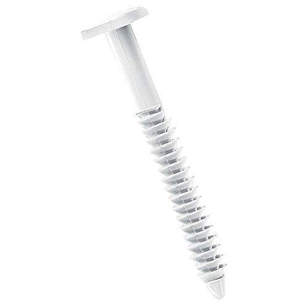 MidAmerica White 3" Shutter Lok Peg Fasteners 60 Pack Spikes Longer and ...