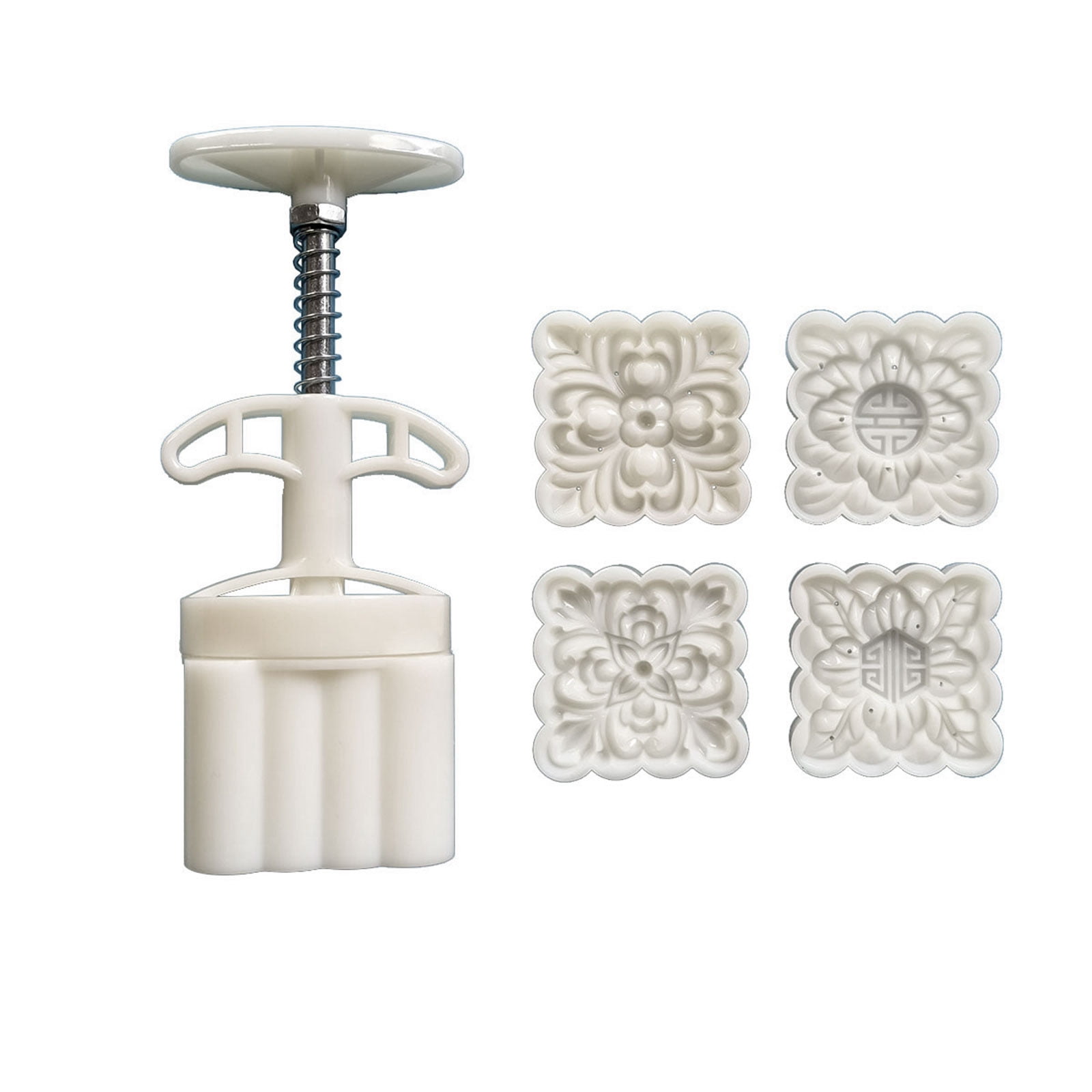 MidAutumn Festival Dessert Maker 3D Square Flower Dessert Molds Cookie ...