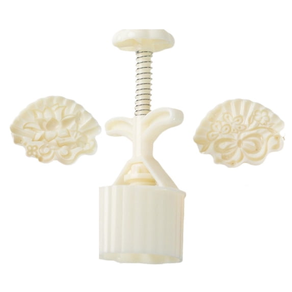 MidAutumn Festival Moon Cake Maker Bakings Tool Small Flower Fan Moon ...
