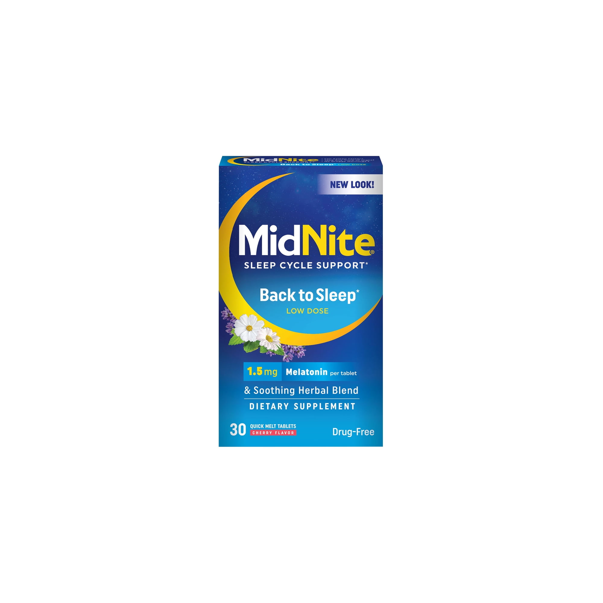 MidNite Drug-Free Sleep Aid, Chewable Tablets (Pack of 4) - Walmart.com