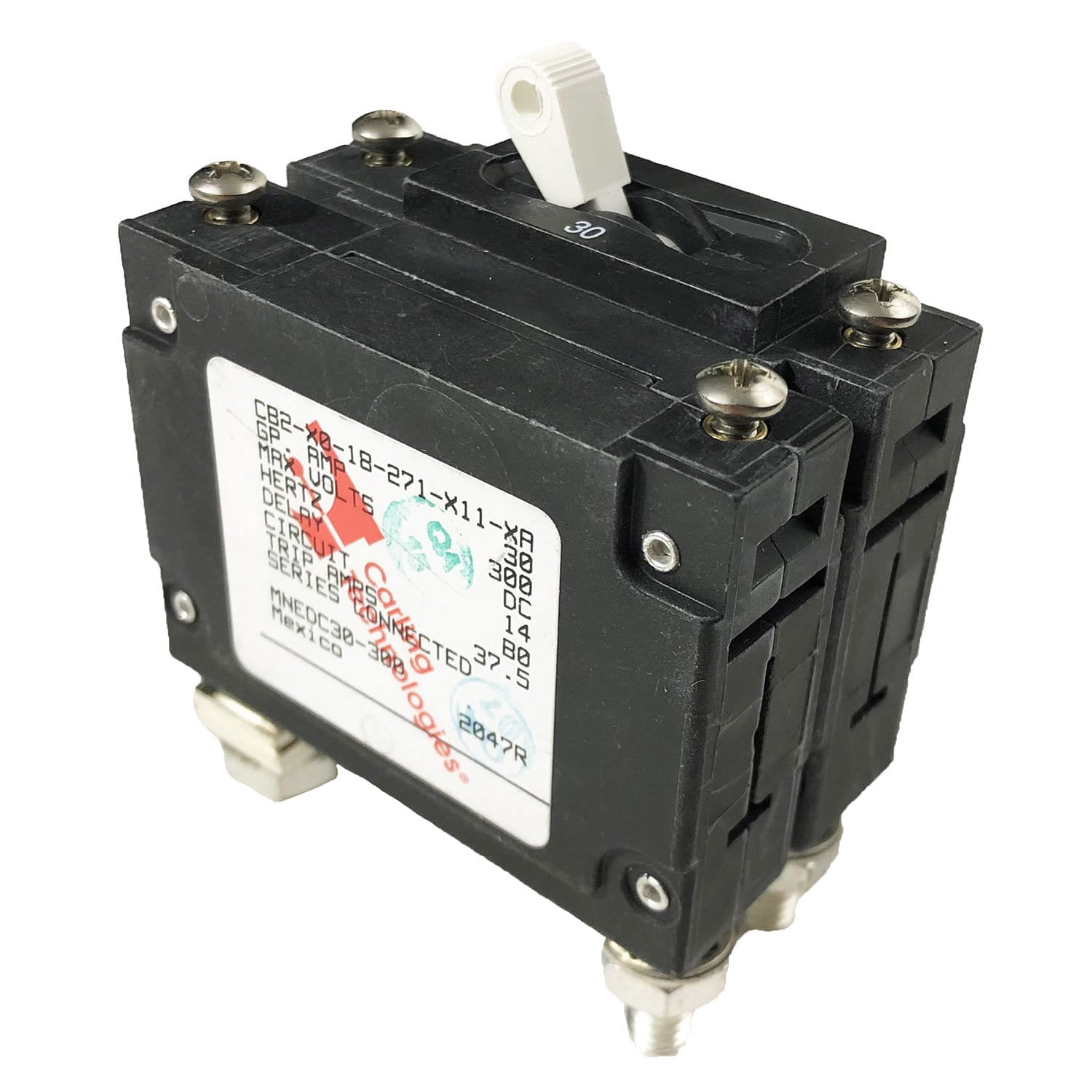 MidNite Solar MNEDC30-300 - 30 Amp 300 VDC Panel Mount Breaker ...