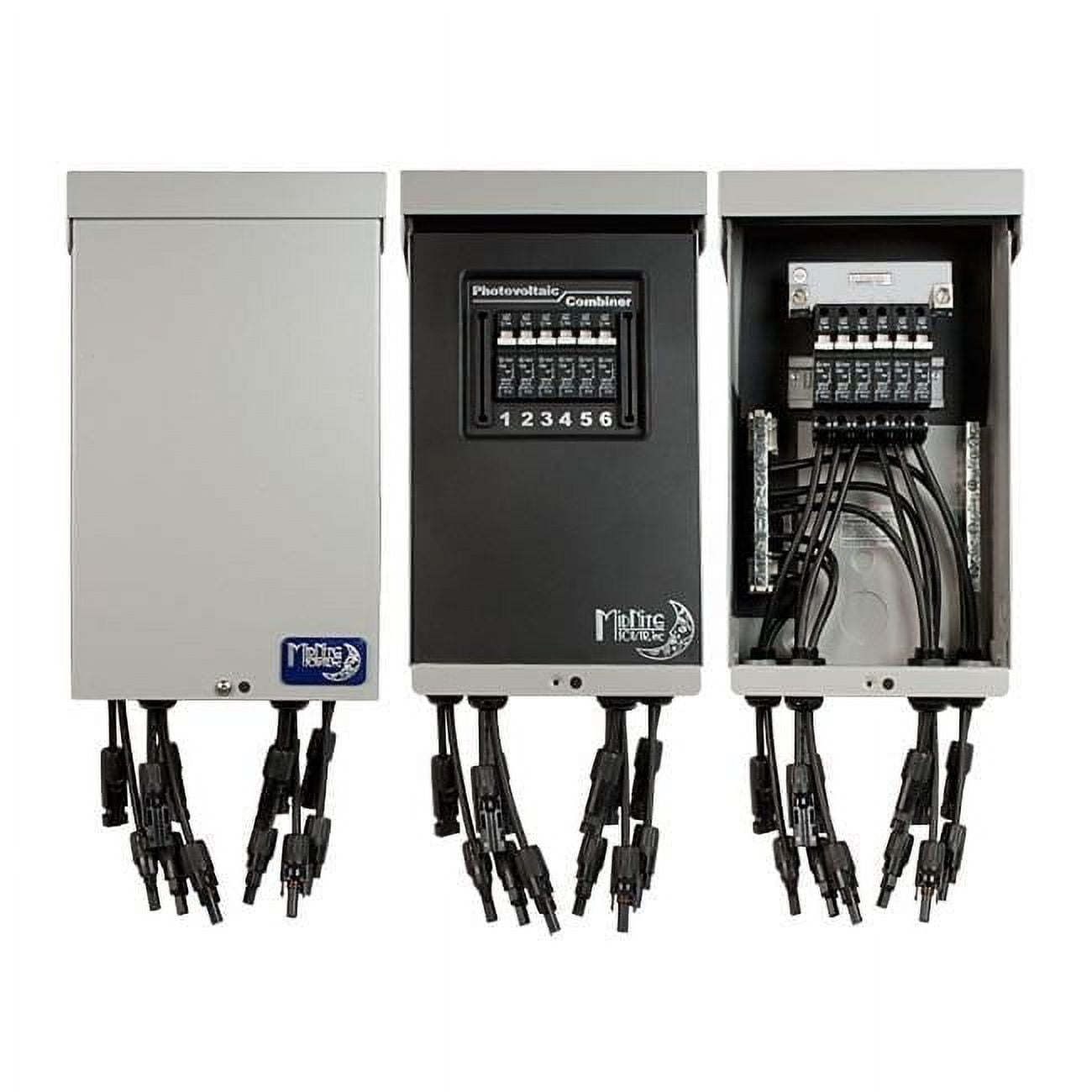 MidNite Solar MNPV6-MC4-LV Pre-Wired Combiner, 15A Breakers, 80A 150V ...