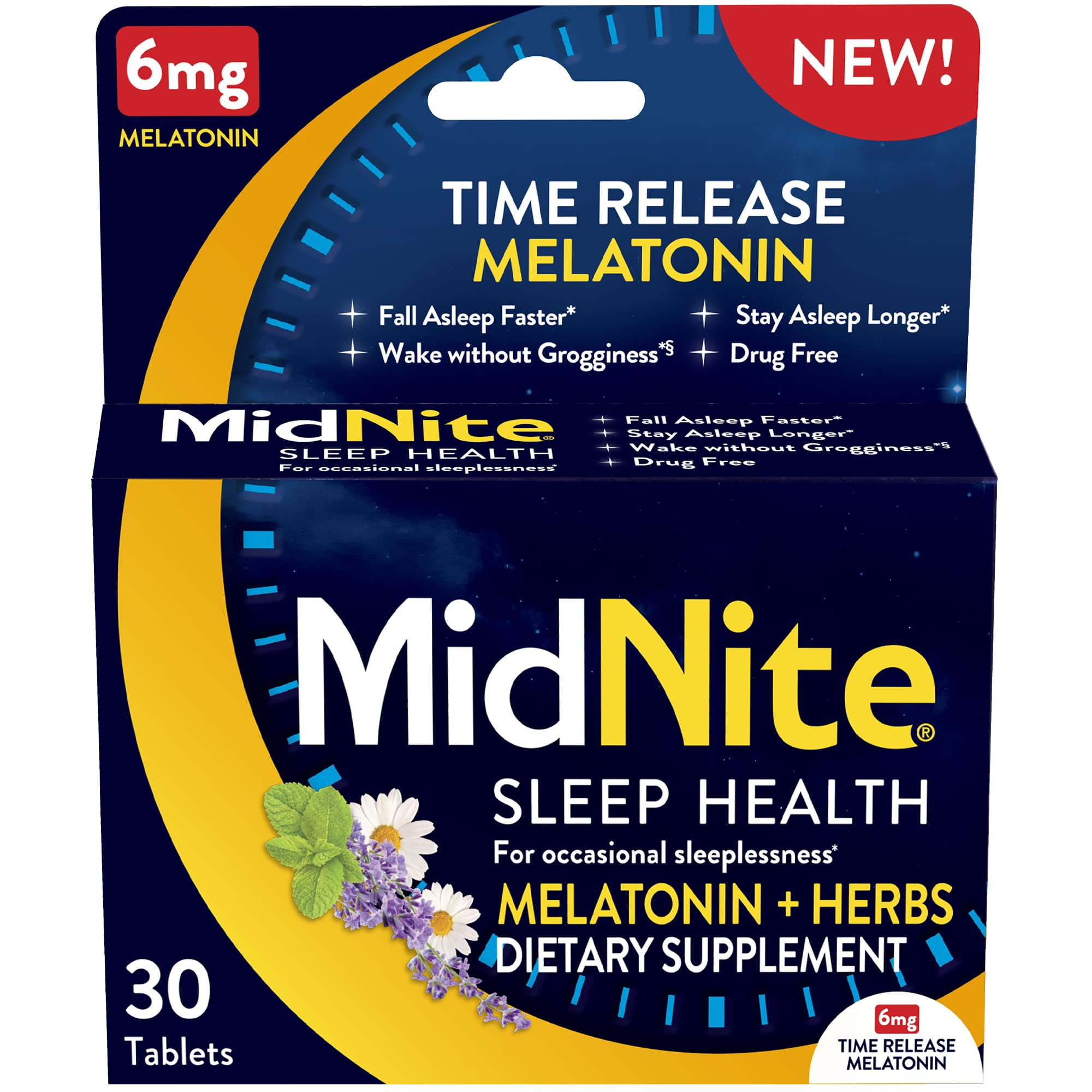Customer reviews for MidNite Time Release Drug-Free Sleep Aid, 6mg ...