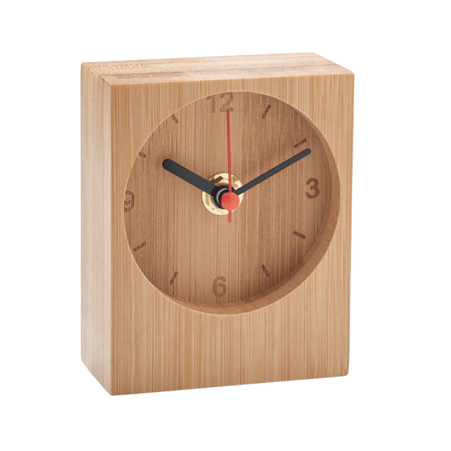 MidOcean Clambu Bamboo Analogue Desk Clock - Walmart.com