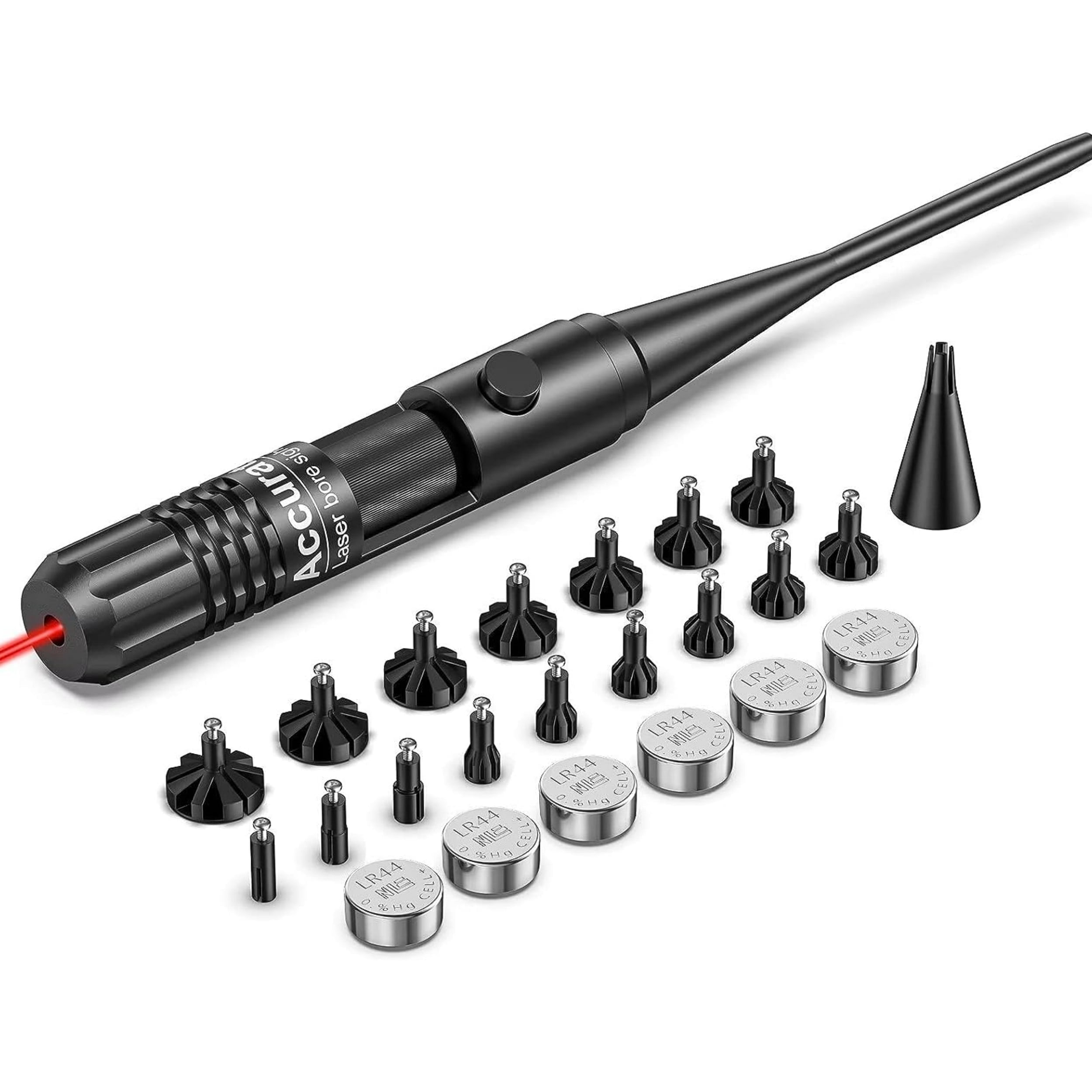 MidTen Laser Bore Sight Kit, Multiple Caliber .17-12GA, Aluminum, Push ...