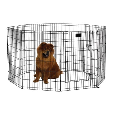 Blue Beagle Pet Exercise Pen, 36" Large Indoor & Outdoor Playpen for ...