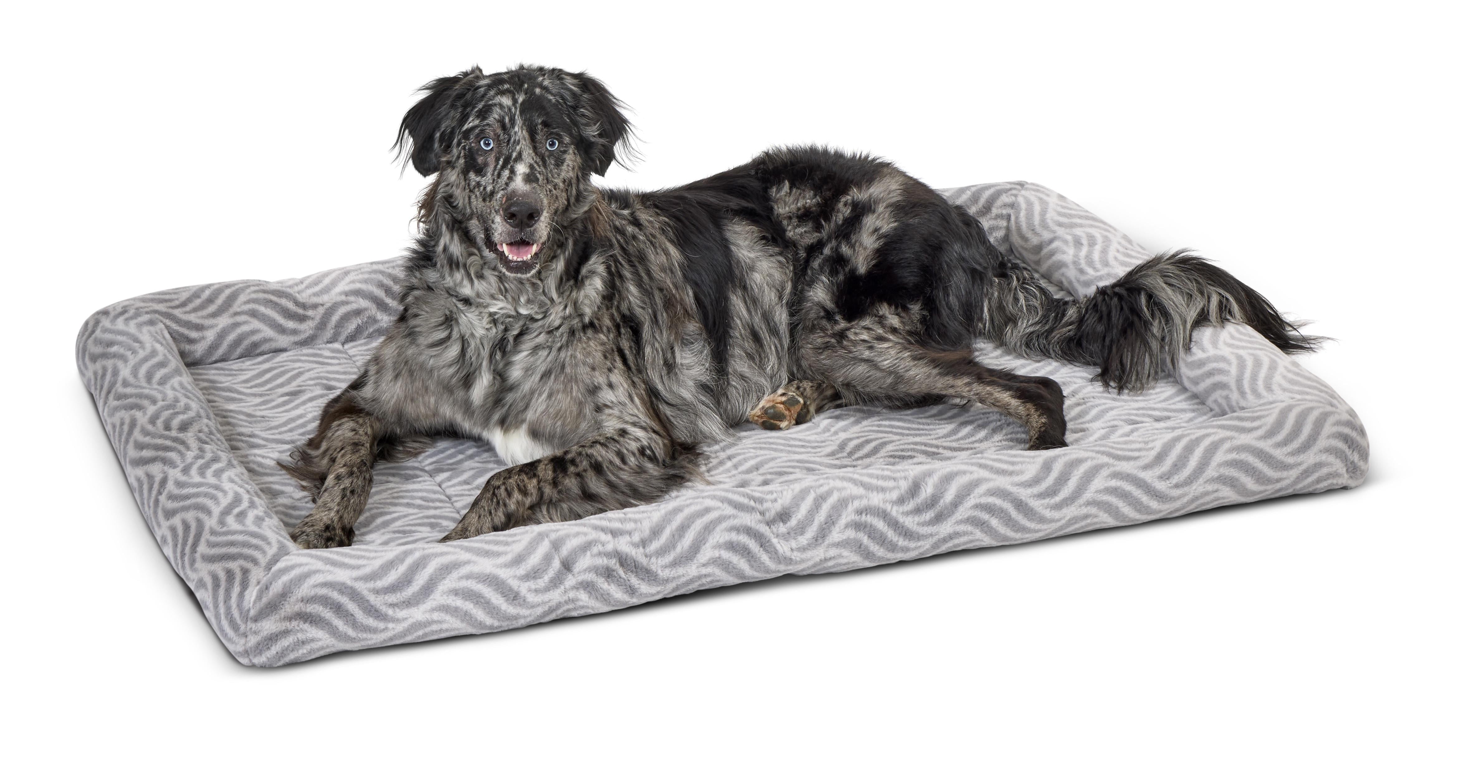 MidWest Homes for Pets 54inch Gray Wave Pet Bed for Giant Dogs with ...