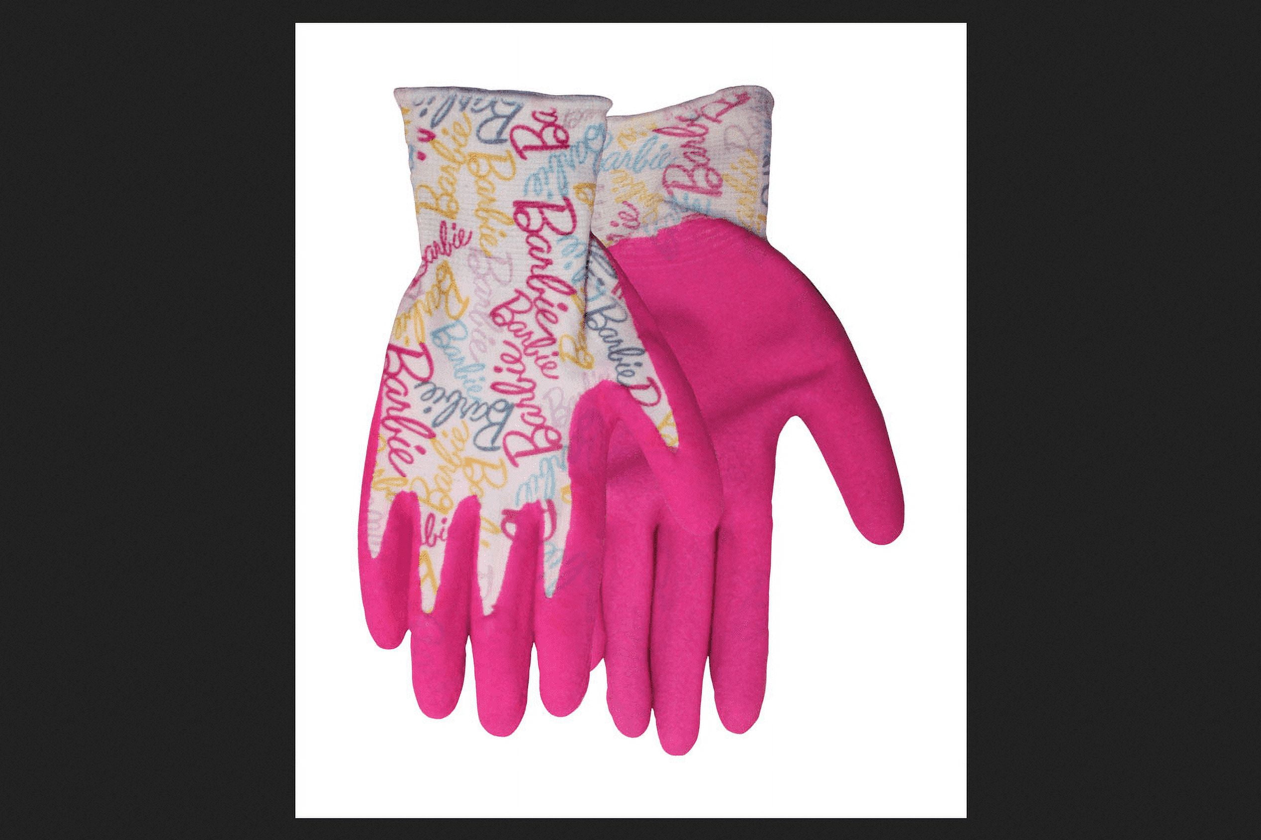 MidWest Quality Gloves Mattel Barbie Kids Garden Gripper Glove, BA100T ...