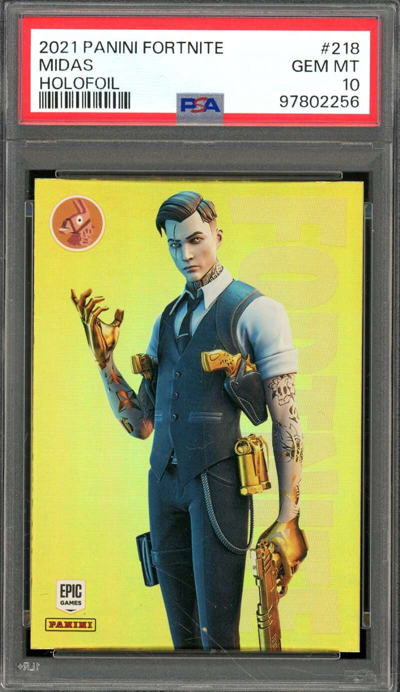 Midas Card 2021 Panini Fortnite USA Holofoil #218 PSA 10 - Walmart.com