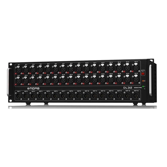 Midas DL32 32-Input / 16-Output Stage Box with 32 Midas Mic Preamps ...