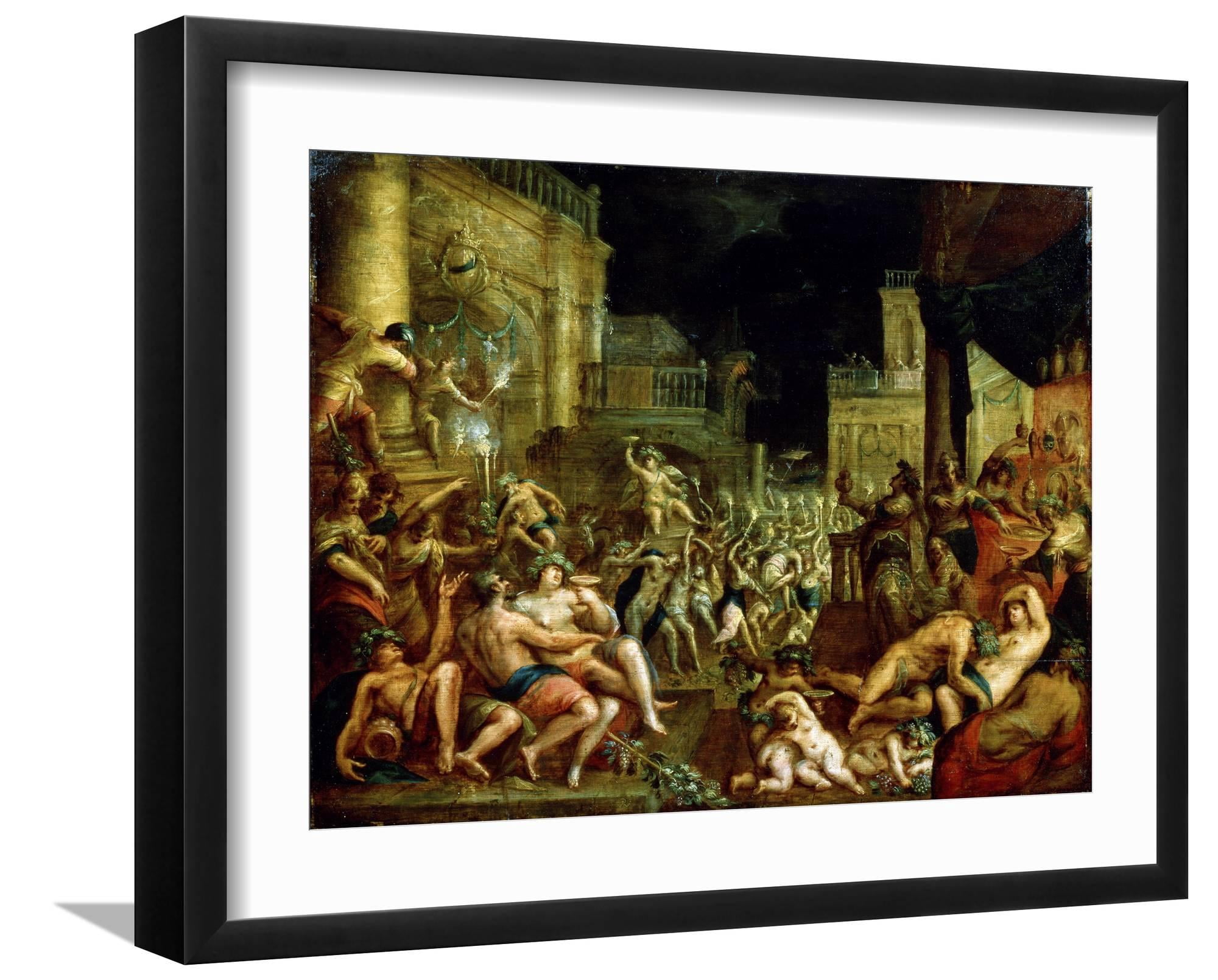 Art.com Midas' Feast in Honour of Bacchus and Silenus'. C.16th Century ...