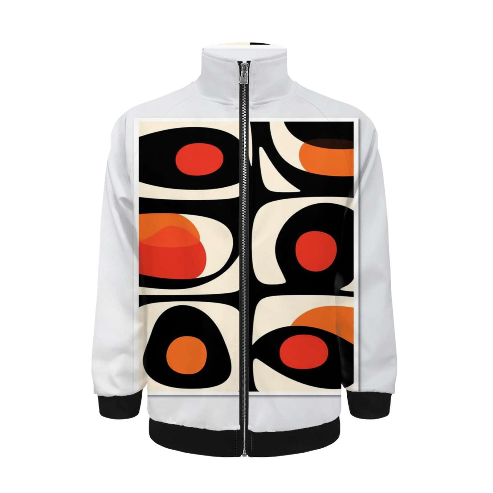 Midcentury Modern Abstract Art Jacket Men's Street Cool Long Sleeves ...
