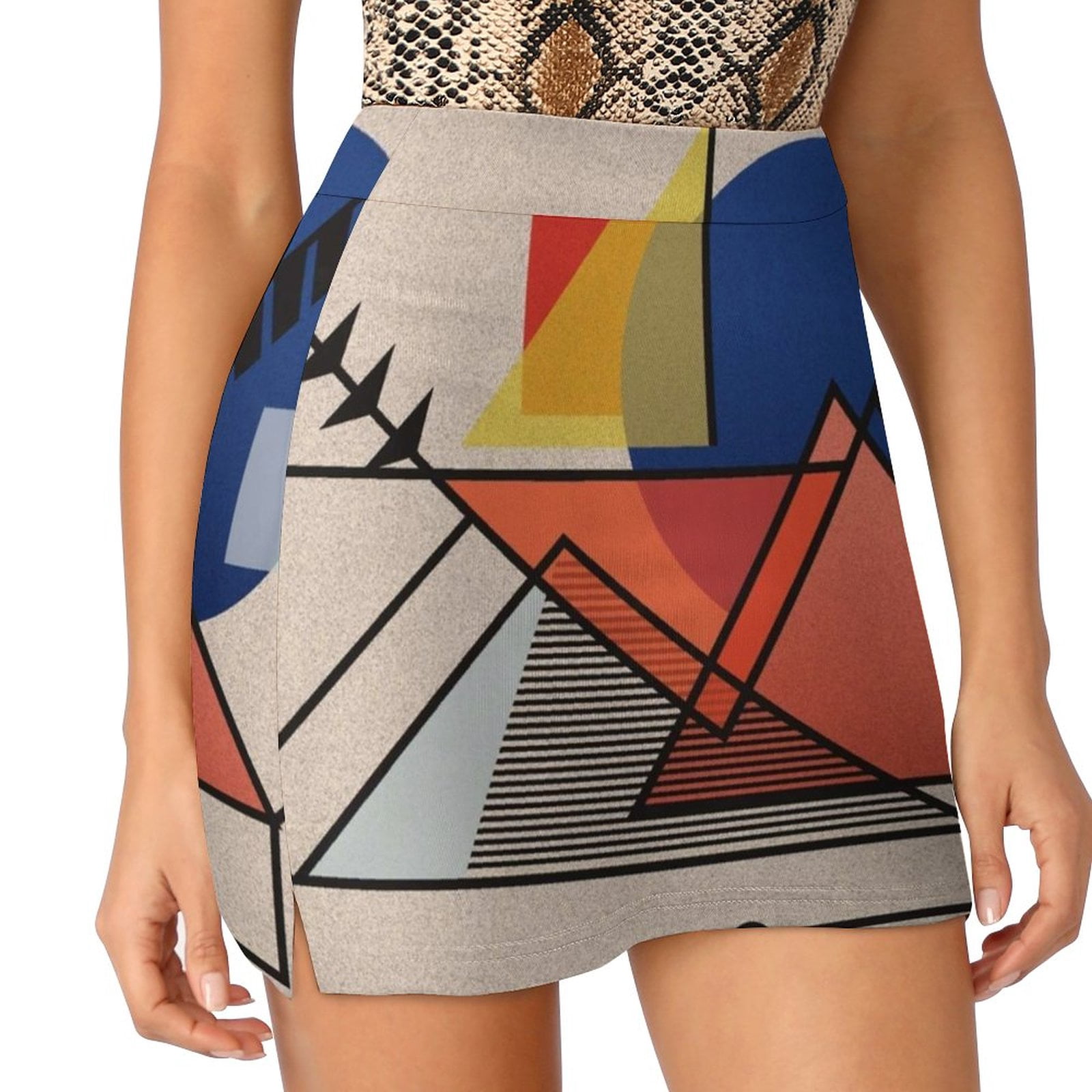 Midcentury Modern Abstraction Skirts Woman Fashion 2025 Pant Skirt Mini ...
