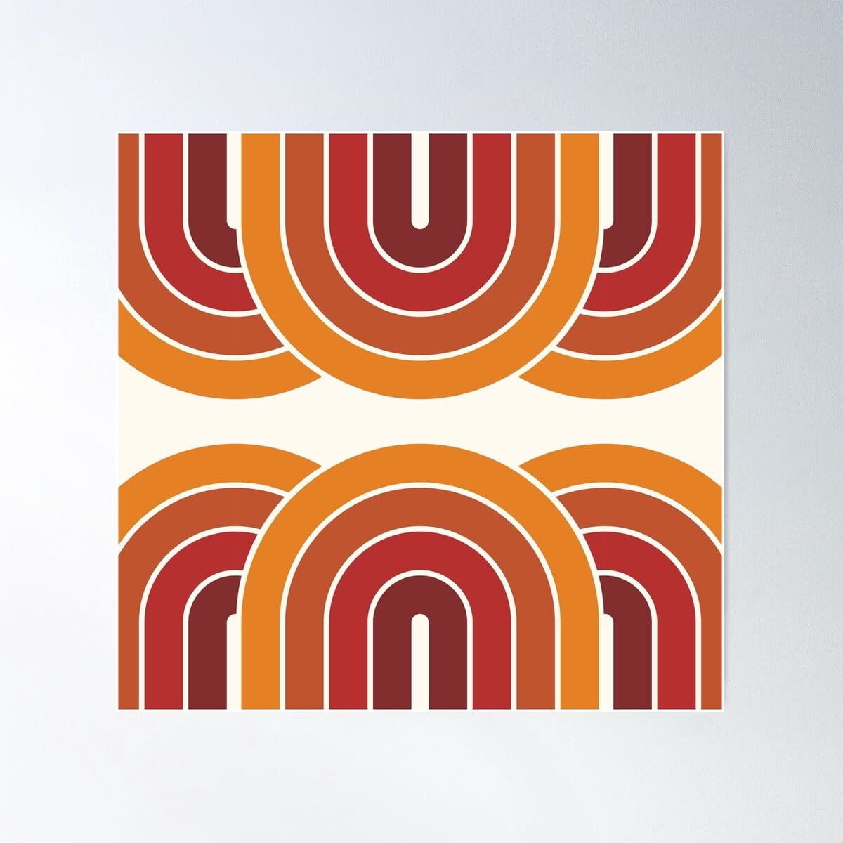 Midcentury Modern Arch Pattern I In Vintage Theme Poster Wall Art ...