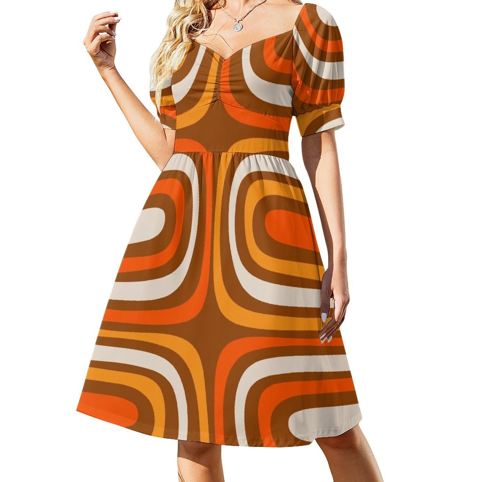 Midcentury Modern Confaab Abstract Vertical Pattern in Retro 70s Light ...