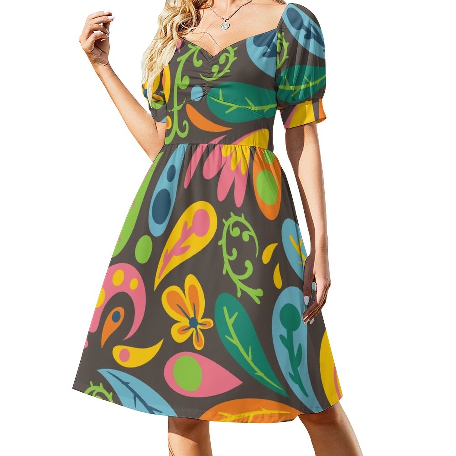 Midcentury Modern Paisley's Dress women clothes women party dresses ...