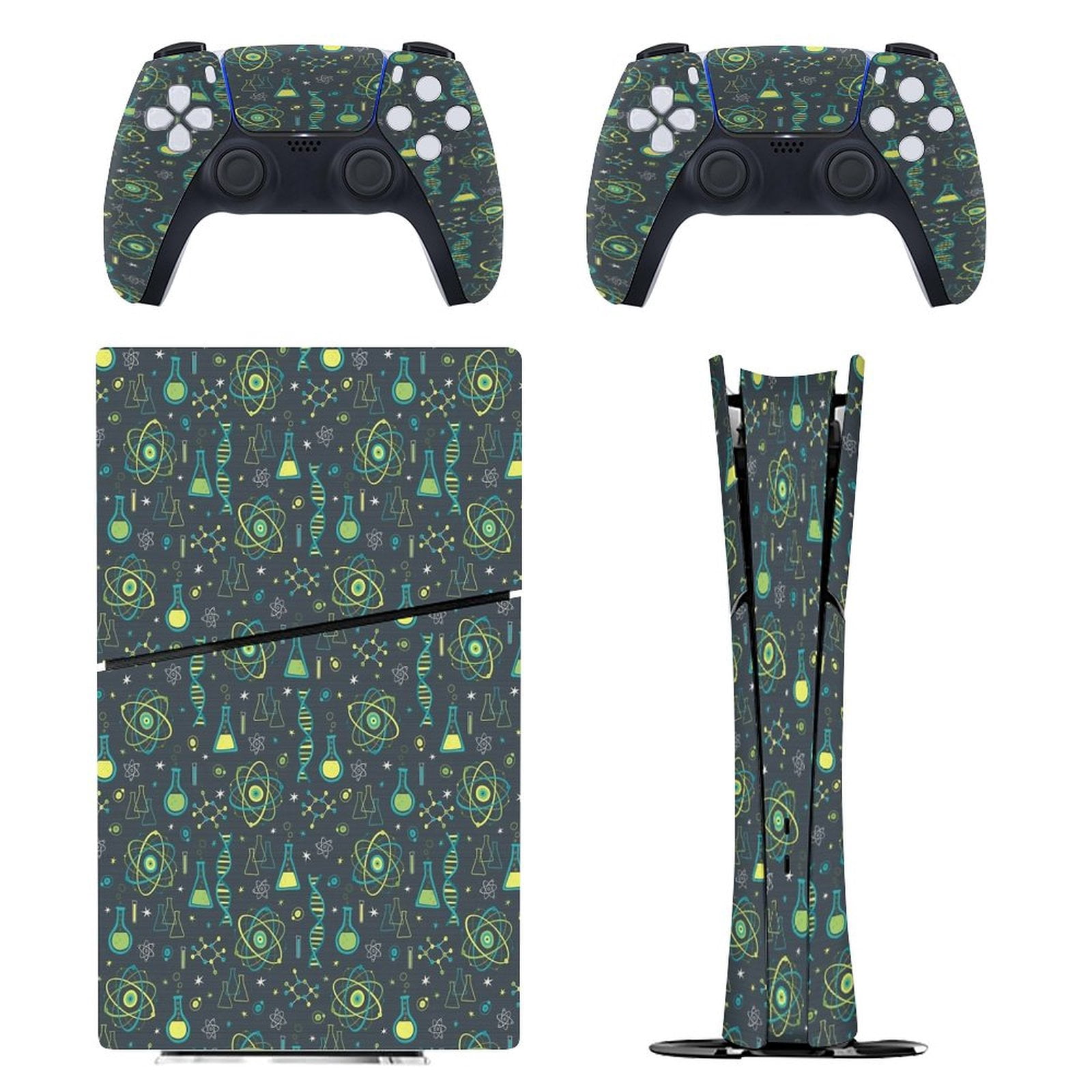 Midcentury Modern Science Yellow PS5/PS5 Pro/PS5 Slim Digital Disc Skin ...