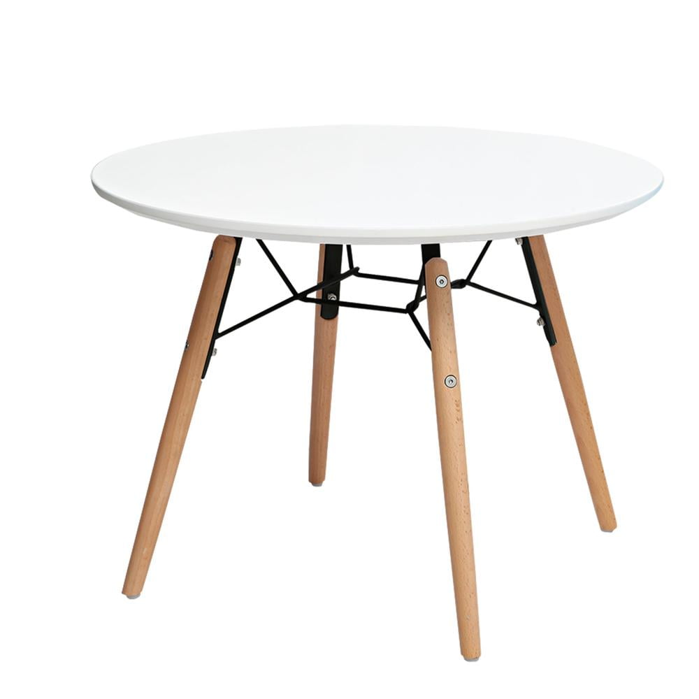 Midcentury White MDF Wood Top Kids Side Table - Walmart.com