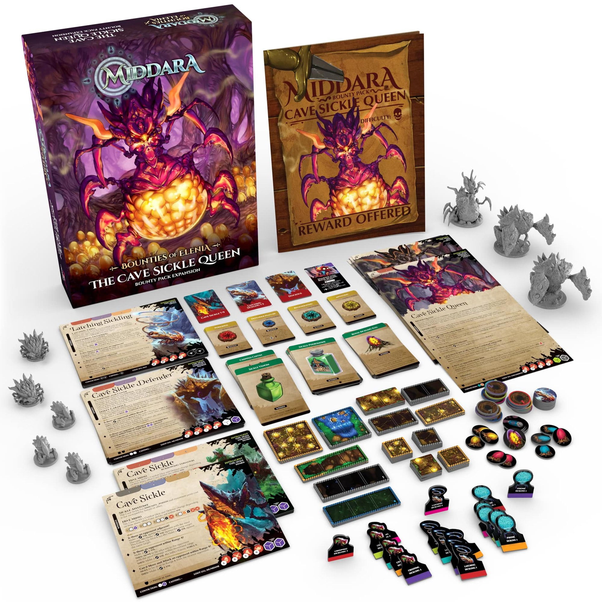 Middara: Cave Sickle Queen - Bounty Pack Expansion - 8 Plastic ...