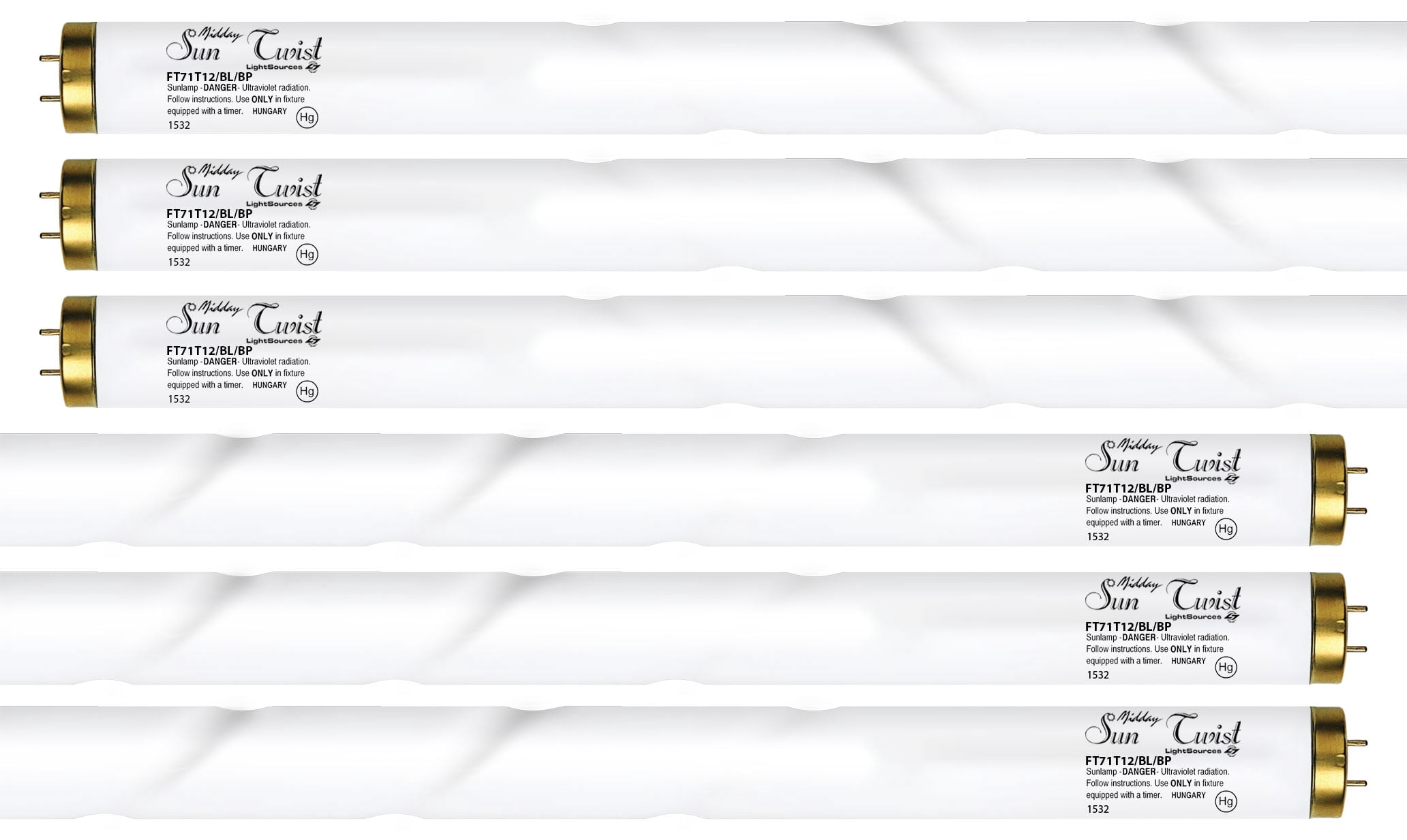 Midday Sun Twist F71T12 100-120W Bipin High Output Tanning Lamps ...