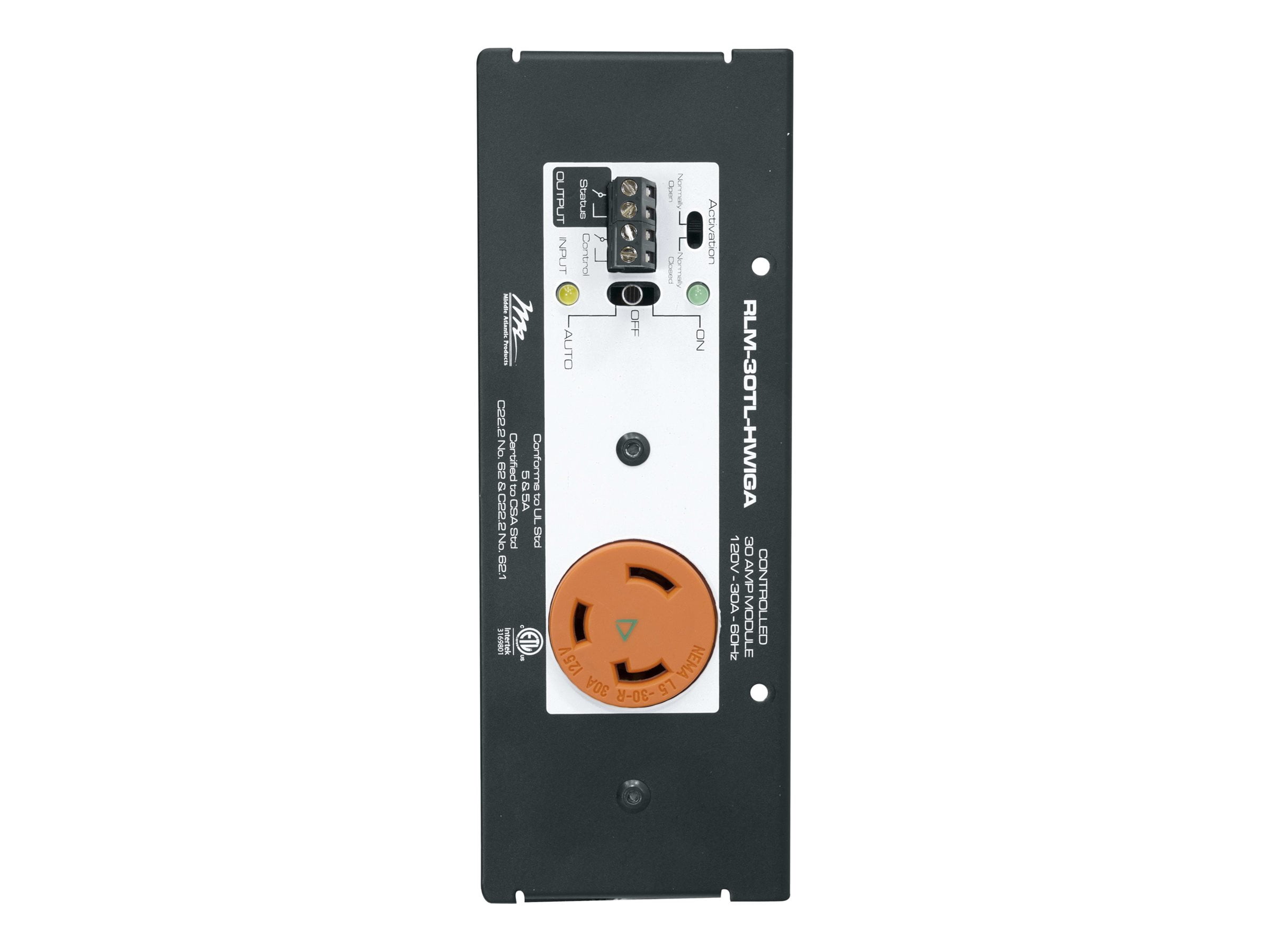 Middle Atlantic MPR Series - Power control unit (plug-in module) - 30A ...
