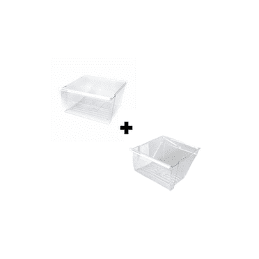 2188664 Clear Crisper Pan Drawer Compatible with Whirlpool Refrigerator ...