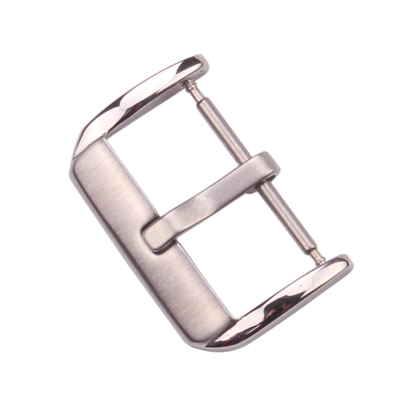 Middle Brushed Stainless Steel Watch Pin Buckle 16mm 18mm 20mm 22mm ...