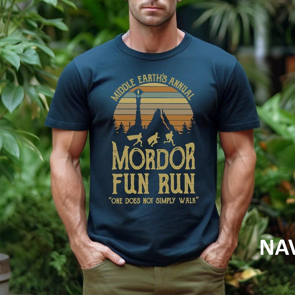 Middle Earth'S Annual Mordor Fun Run Shirt, Mordor Fun Run Shirt, Book ...