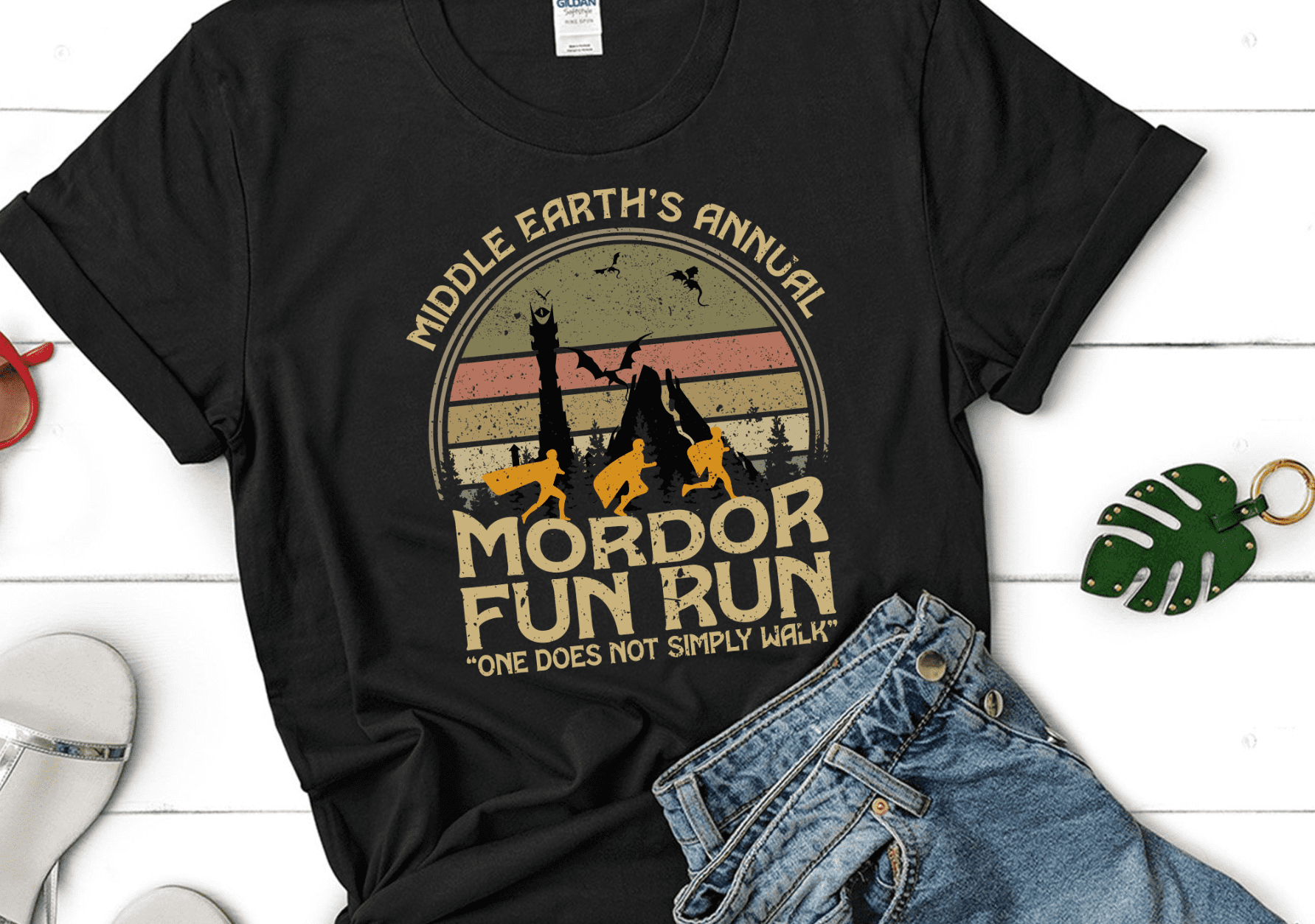 Middle Earth's Annual Mordor Fun Run One Does Not Simply Walk Shirts ...