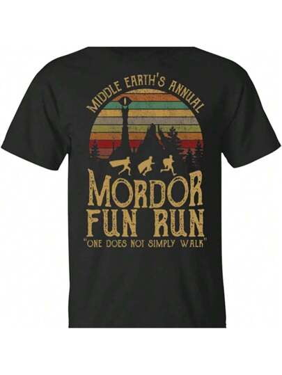 Middle Earth's Annual Mordor Fun Run One Does Not Simply Walk T-Shirt ...