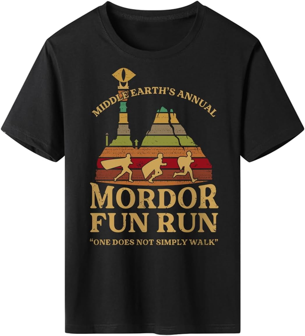 Middle Earth's Annual Mordor Fun Run one Does not Simply Walk T-Shirt ...