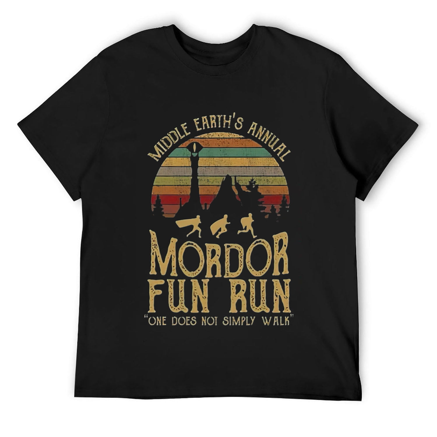 Middle Earth's Annual Mordor Fun Run one Does not Simply Walk T-Shirt ...