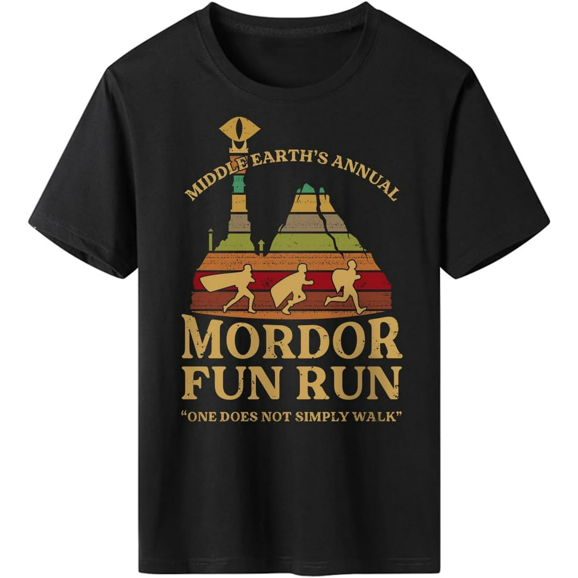 Middle Earth's Annual Mordor Fun Run one Does not Simply Walk T-Shirt ...