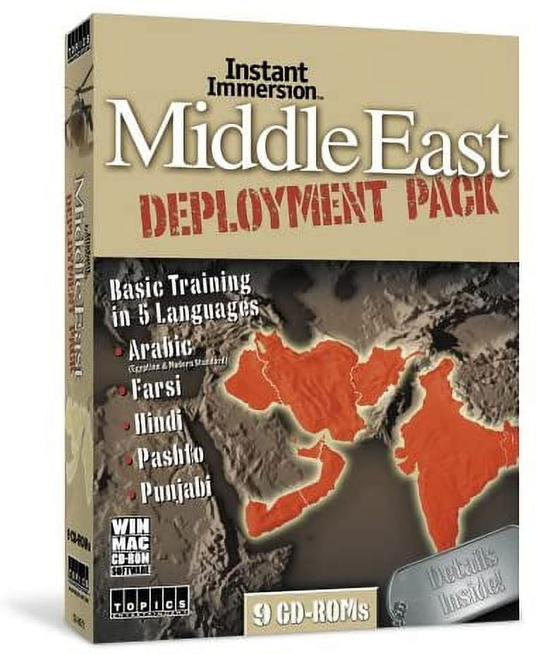 Middle East Deployment Pack - 9 CD Set - Learn 5 Languages - Arabic, Farsi, Hindi, Pashto ...
