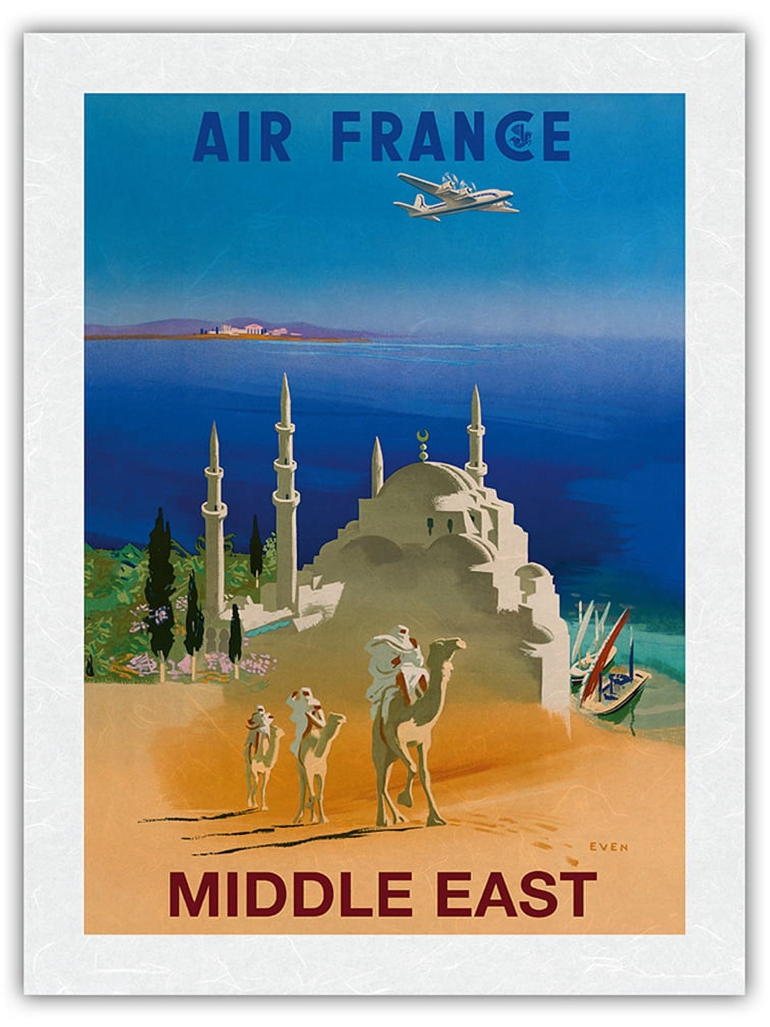 Middle East - Tuareg Camel Riding Nomads - France - Vintage Airline ...