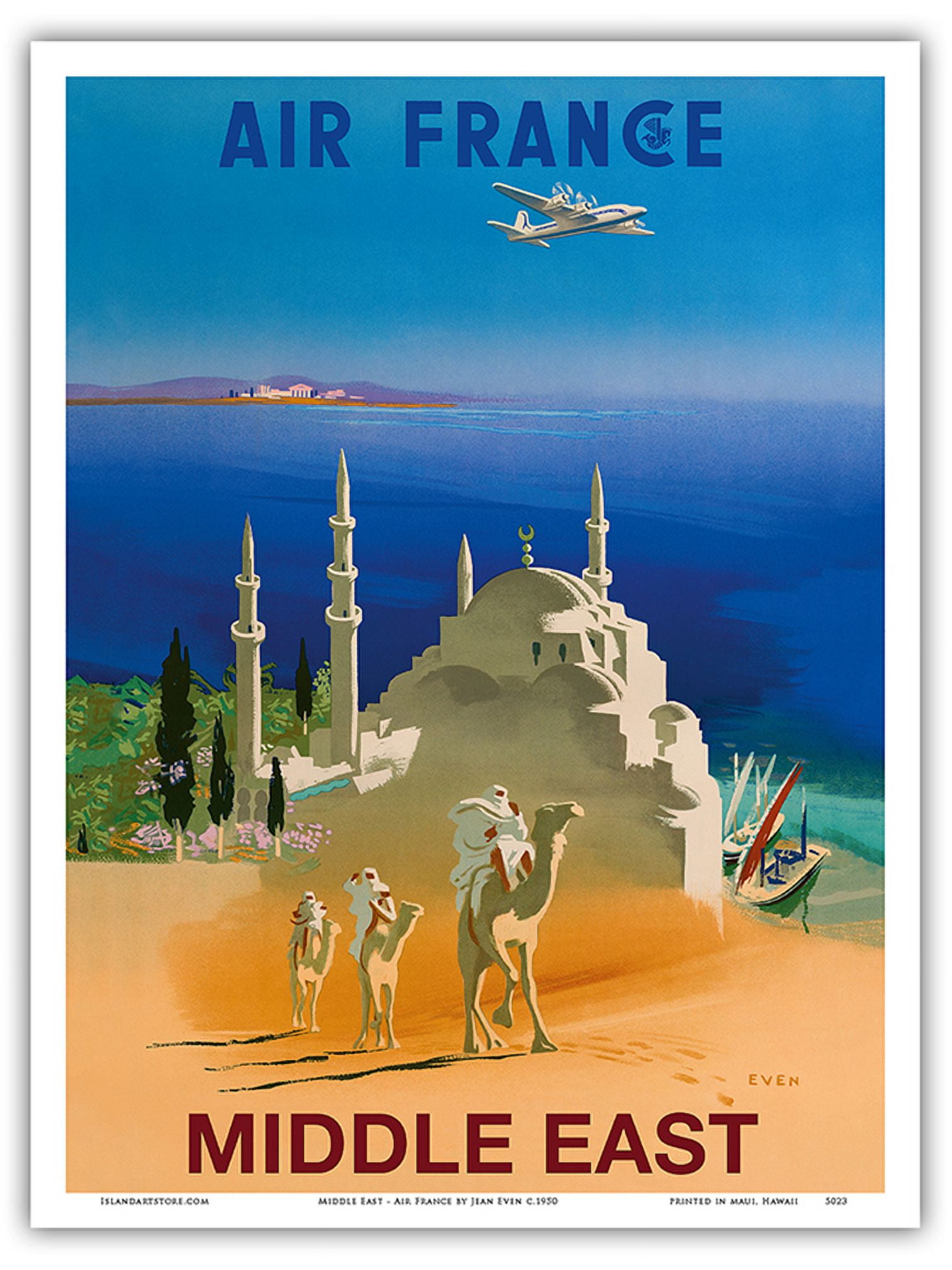 Middle East - Tuareg Camel Riding Nomads - France - Vintage Airline ...