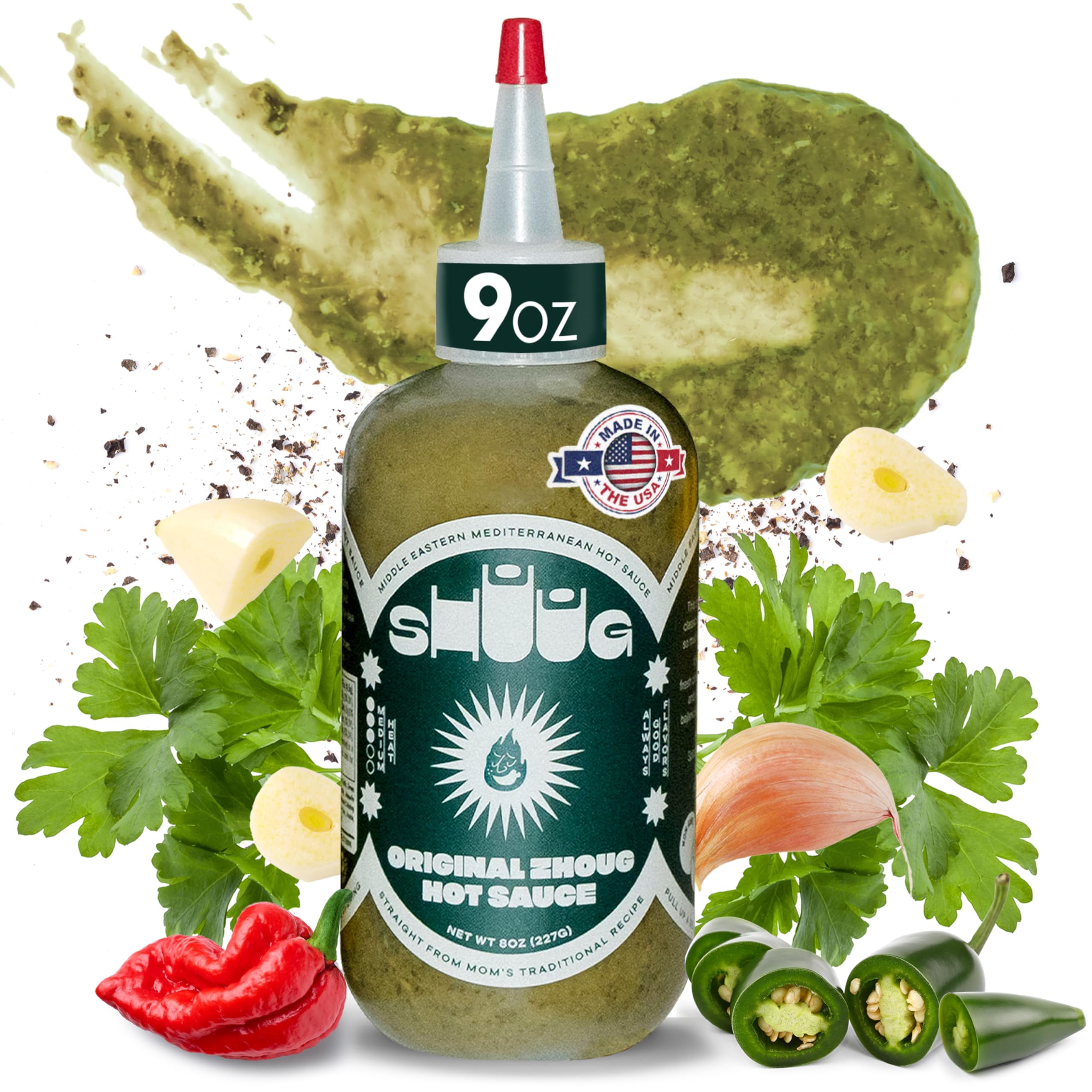 Middle Eastern Green Sauce HYZ01 9oz (Zhoug) | Sauce with Cilantro ...