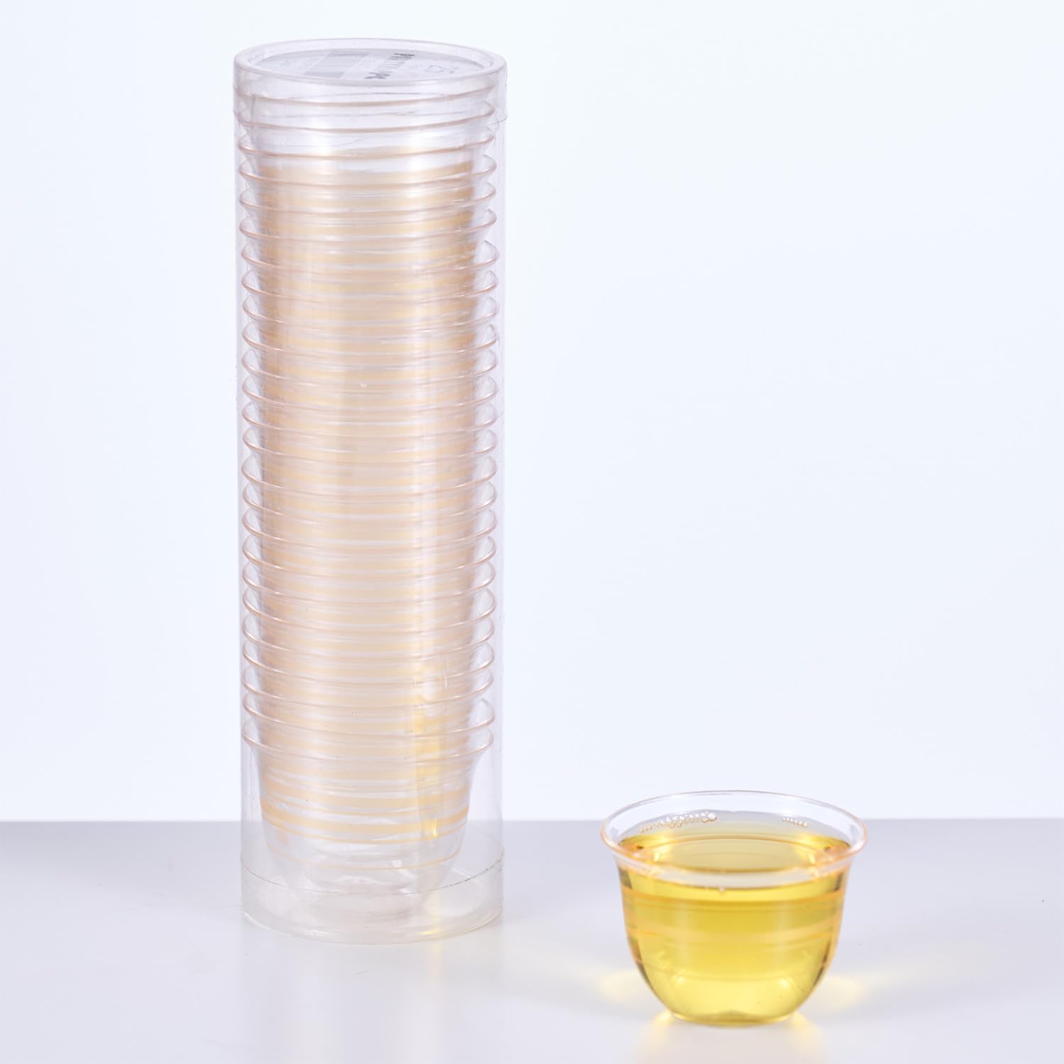Middle Eastern Style Disposable Heavy Duty Hard Plastic Cups, 1.5oz, 25 ...